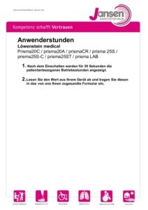 Anwenderstunden Löwenstein medical – prisma20C – prisma 20A – prismaCR ...